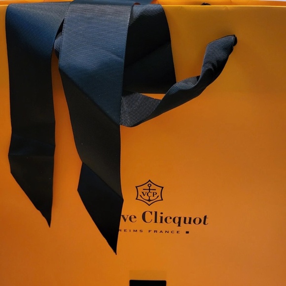 Veuve Clicquot | Other | Veuve Clicquot Large Orange Gift Shopping Bag ...